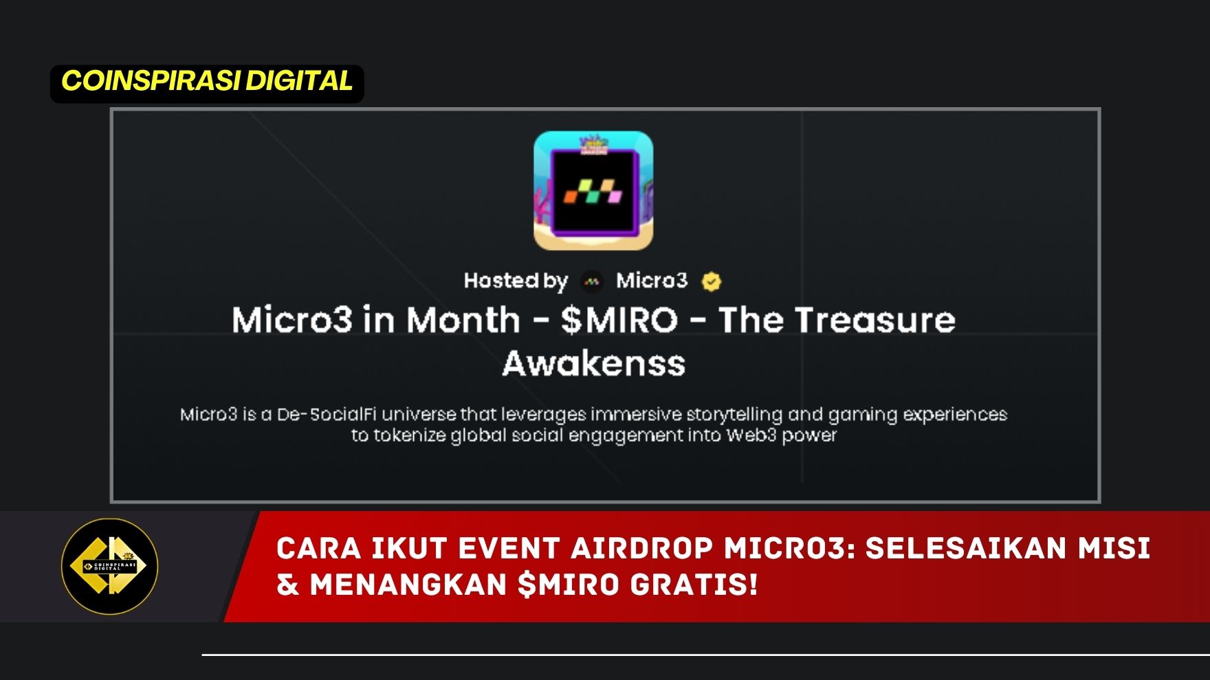 Cara Ikut Event Airdrop Micro3: Selesaikan Misi & Menangkan $MIRO Gratis! - www ...